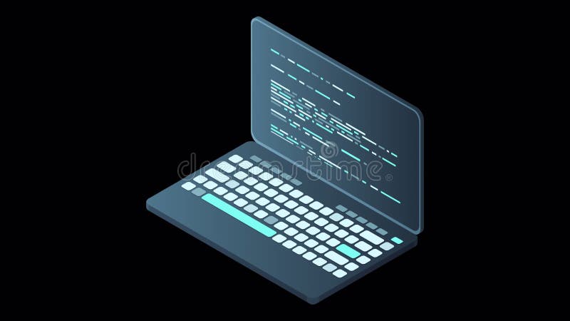 Isometric Laptop Animation. 3d Isometric Laptop Computer. Abstract ... Isometric Laptop Animation. 3d Isometric Laptop Computer. Abstract ...