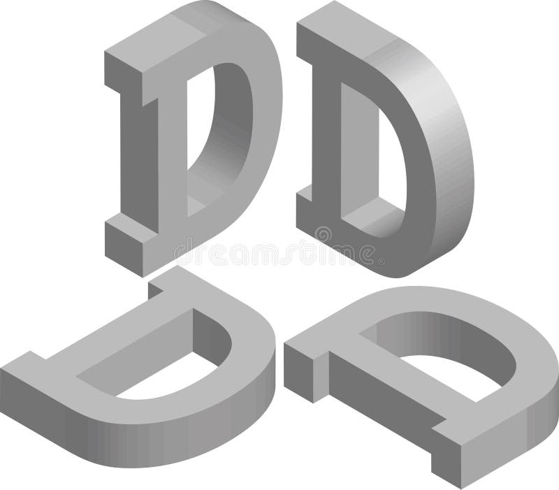 D Isometric Font Stock Illustrations – 153 D Isometric Font Stock ...
