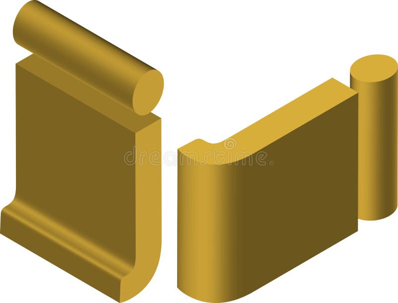 Isometric Letter J. Template for Creating Logos, Emblems, Monograms ...