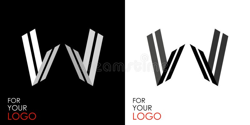 Isometric Letter V in Two Perspectives. from Stripes, Lines. Template ...