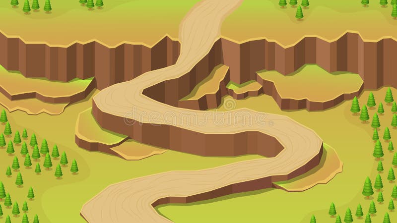 Isometric level road map stock vector. Illustration of icon - 287585703