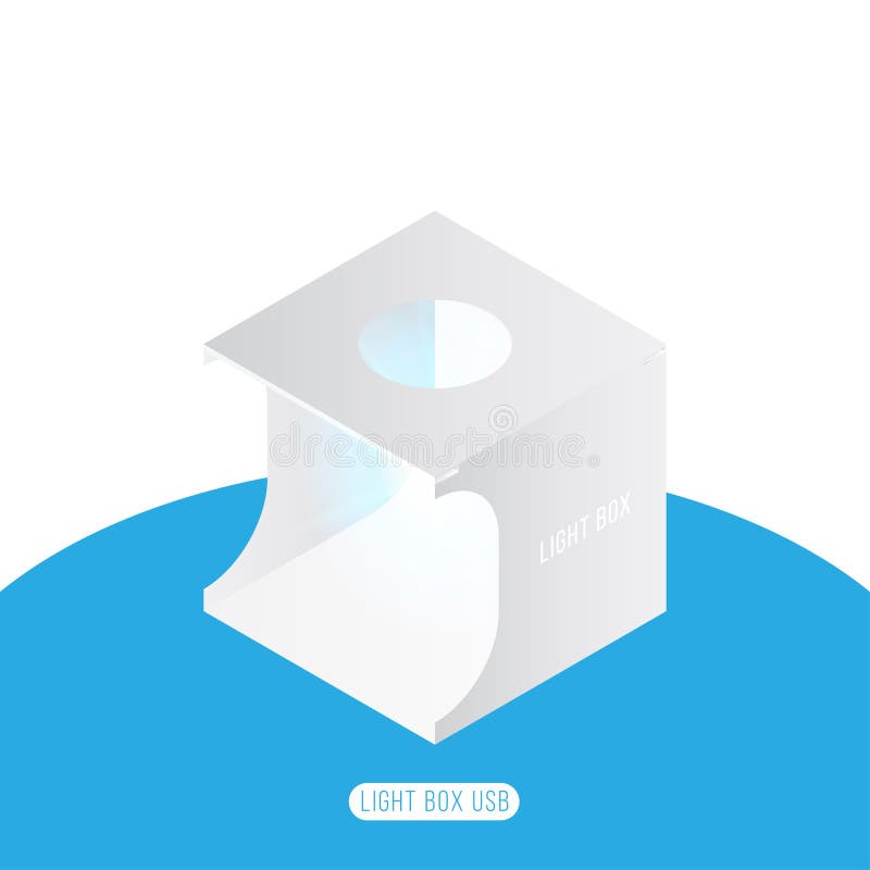 Isometric Light Box. Home Photo Studio, for Objective Photography Stock ...