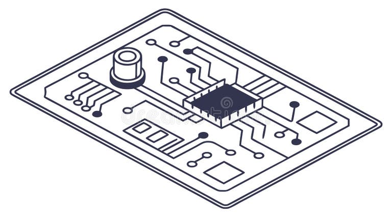 Isometric Microprocessor Stock Illustrations – 1,597 Isometric ...