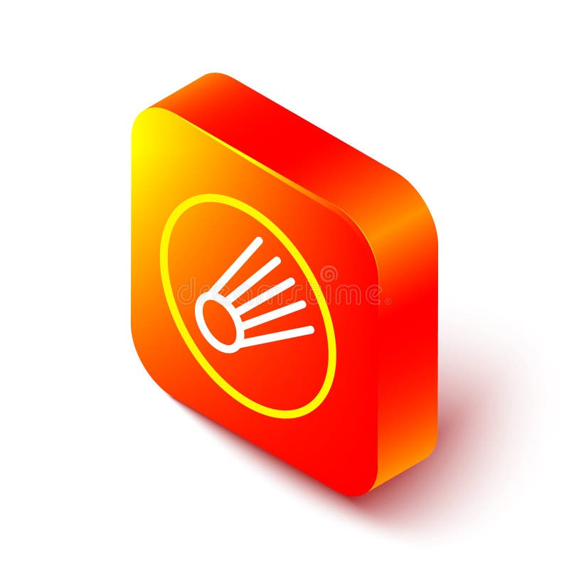 Isometric Line Comet Falling Down Fast Icon Isolated on White ...