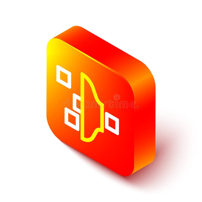 Isometric Line Filter Setting Icon Isolated on White Background. Orange ... Isometric Line Filter Setting Icon Isolated on White Background. Orange ...