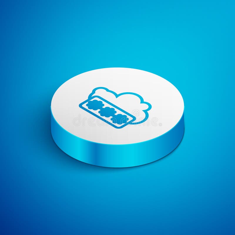 Isometric Line Password Protection and Safety Access Icon Isolated on ...