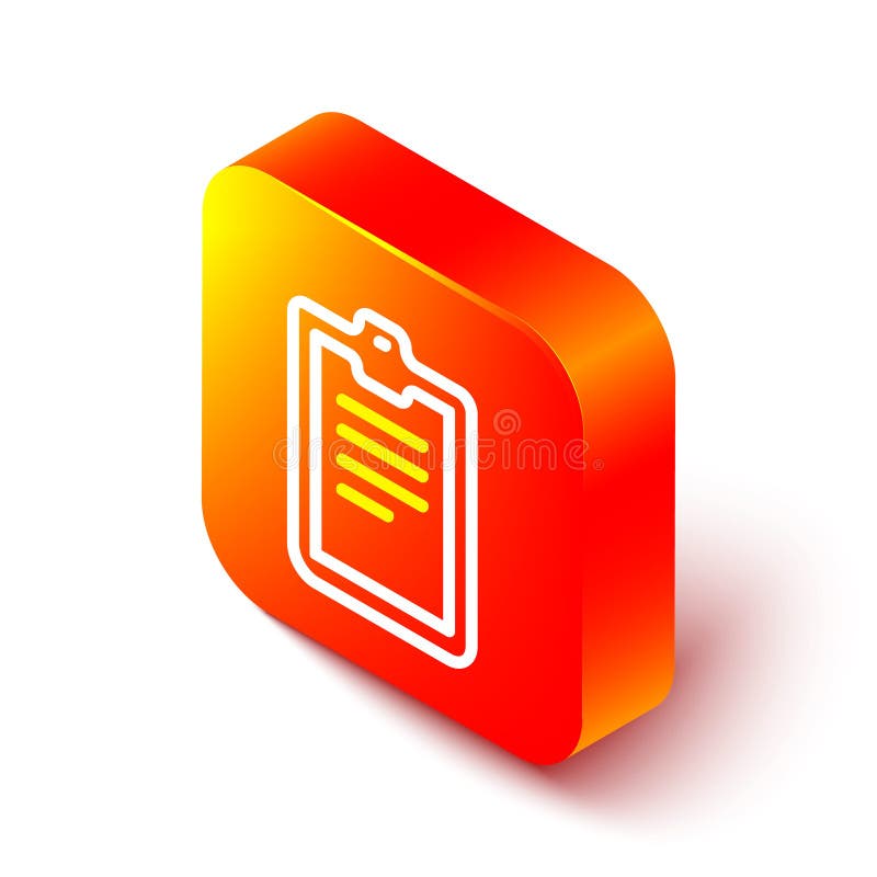 Isometric Line Psychological Test Icon Isolated on White Background ...