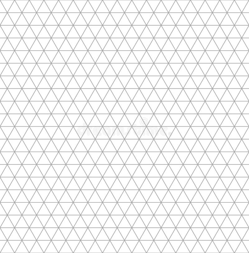 Isometric Line Seamless Grid and Pattern. Stock Illustration ...