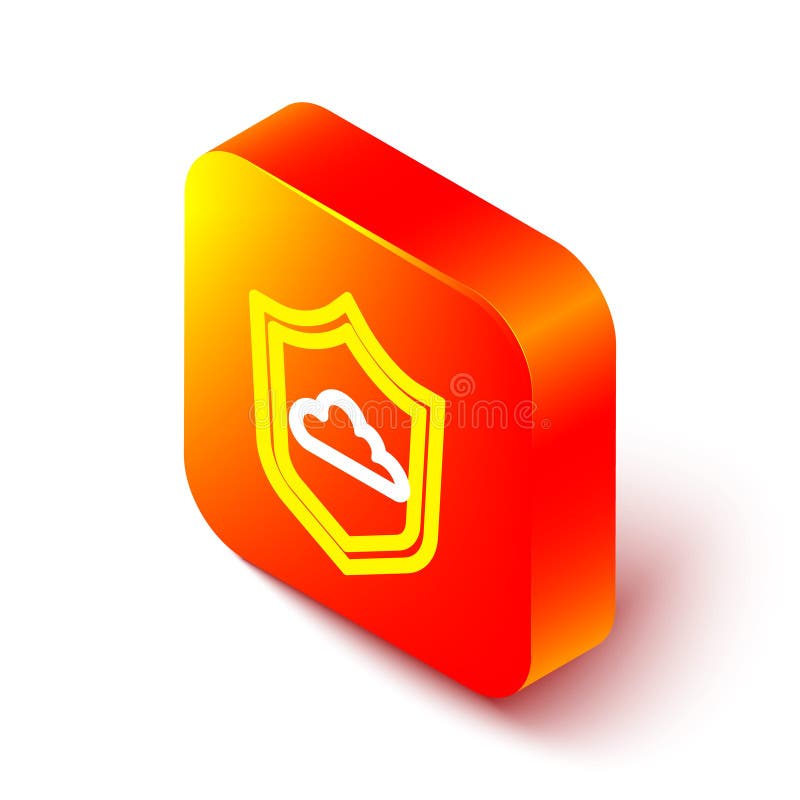 Isometric Line Weather Forecast Icon Isolated on White Background ...