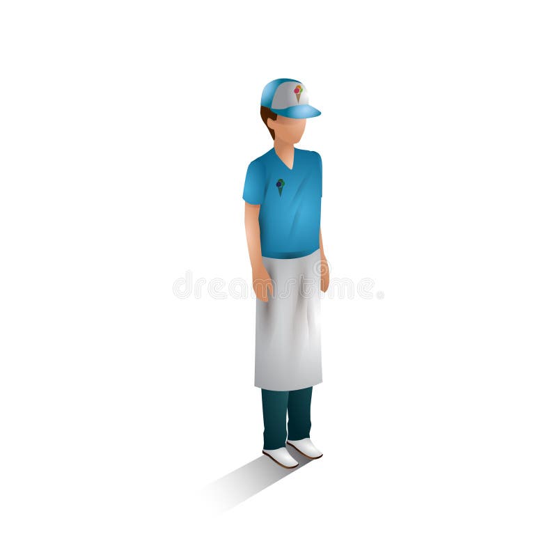 Isometric Man. Vector Illustration Decorative Design Stock Vector ...