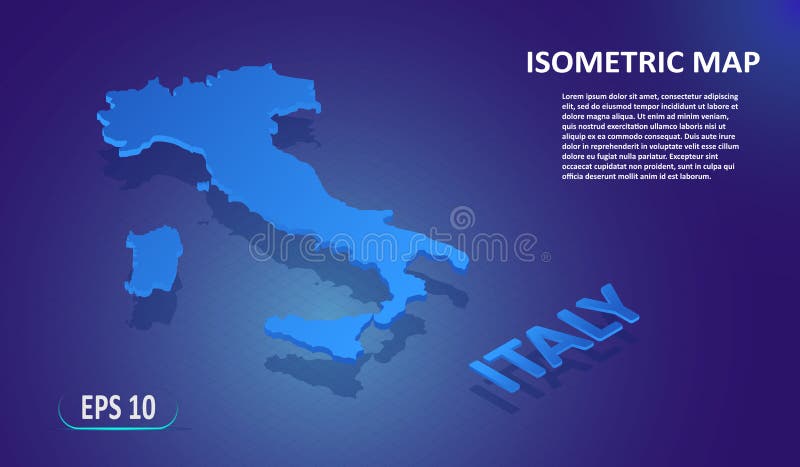 Italy - Stylized Outline Map Stock Vector - Illustration of icon ...