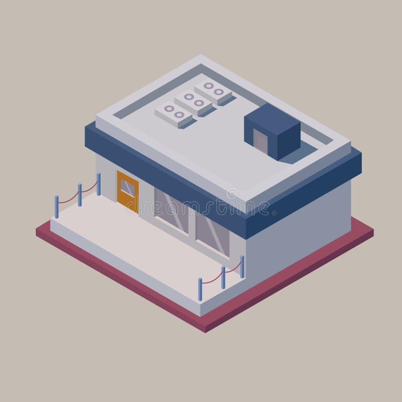 Isometric Market stock vector. Illustration of design - 85755744