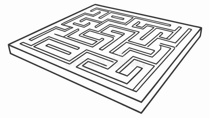 Isometric Maze Puzzle Game Challenge Solution Mind Sport, Vector Design ...