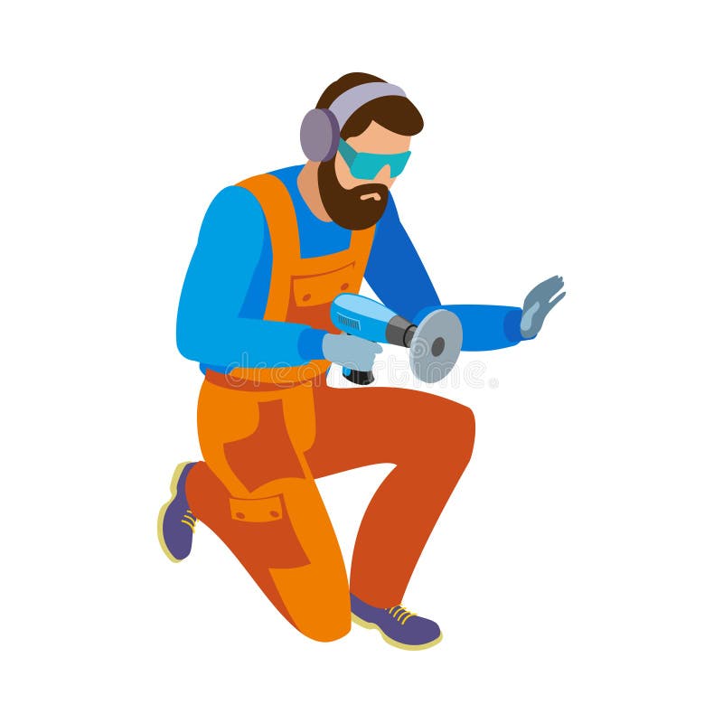 Isometric Mechanic Icon stock vector. Illustration of fuel - 275981439