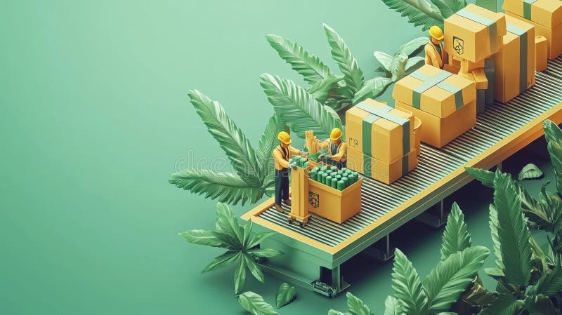 Isometric Minimal Design of Sustainable Packaging and Workers Stock ...