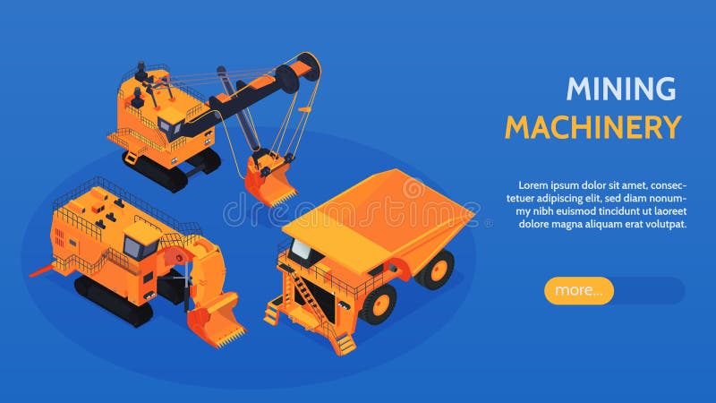 Mining Banner Set stock vector. Illustration of diamond - 60468117