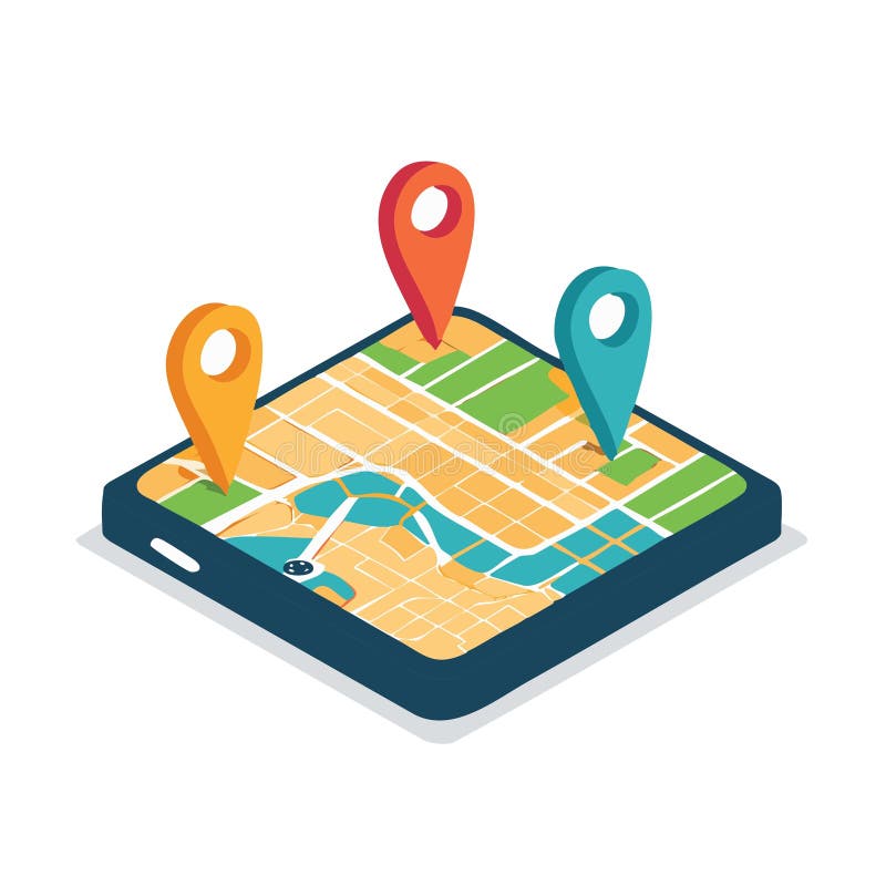 Isometric Location Application Stock Illustrations – 3,949 Isometric ...
