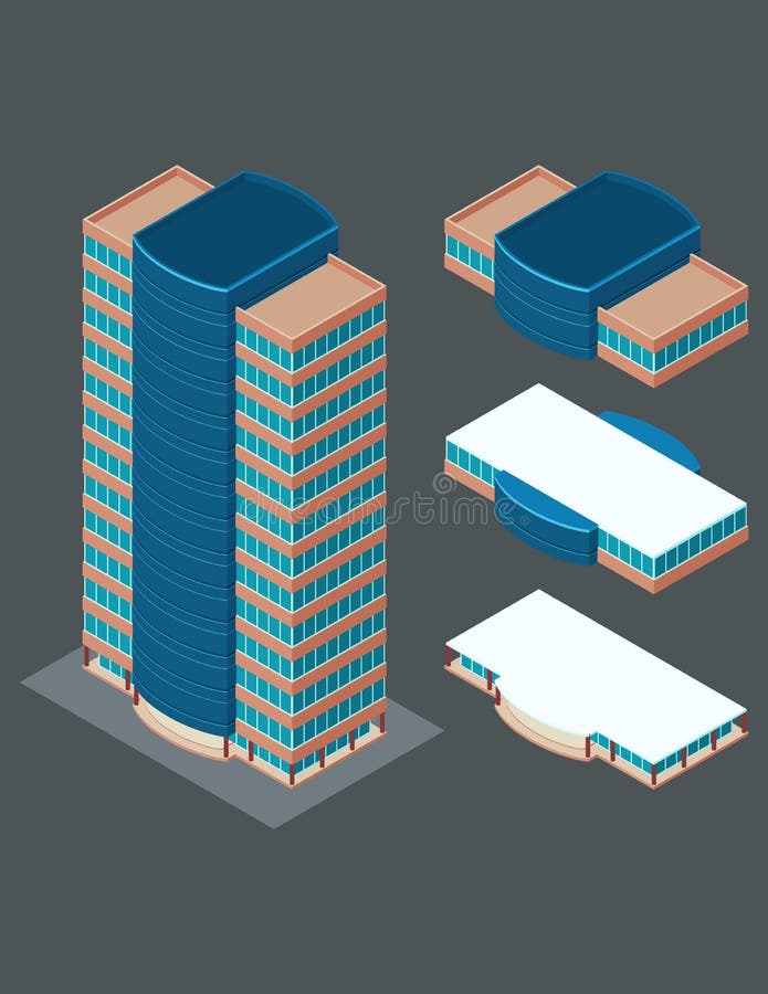Isometric plan stock vector. Illustration of contemporary - 22179001