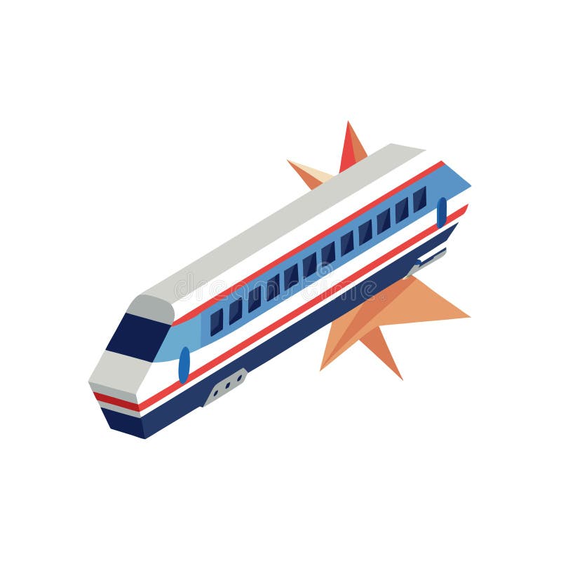 Modern Bullet Train Travel through Metro City Background Stock ...