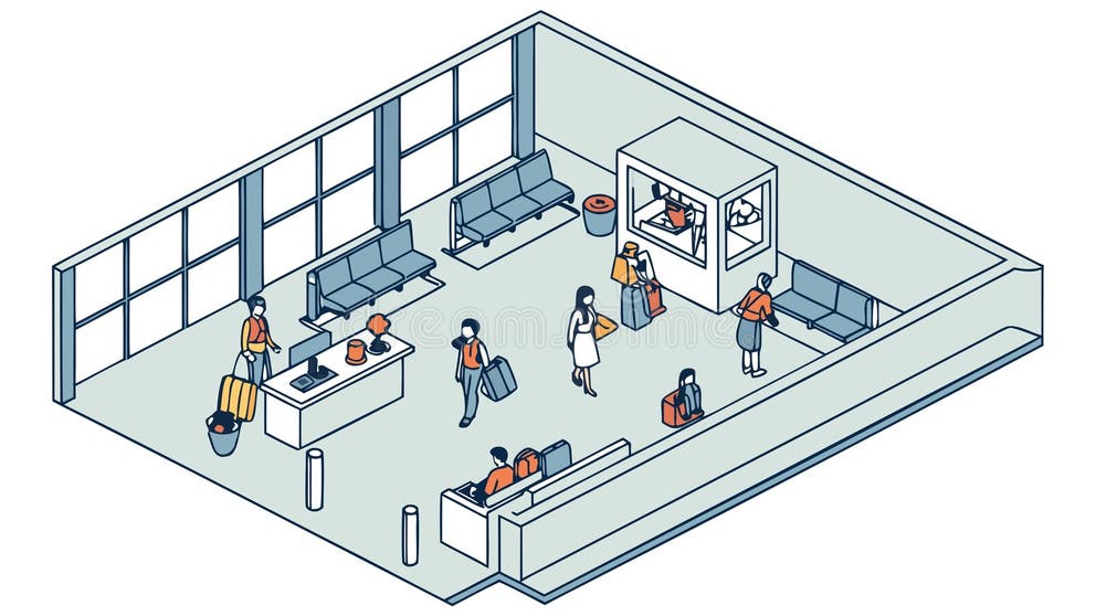 Isometric Modern Office Co-working Space, Vector Design Generative AI ...