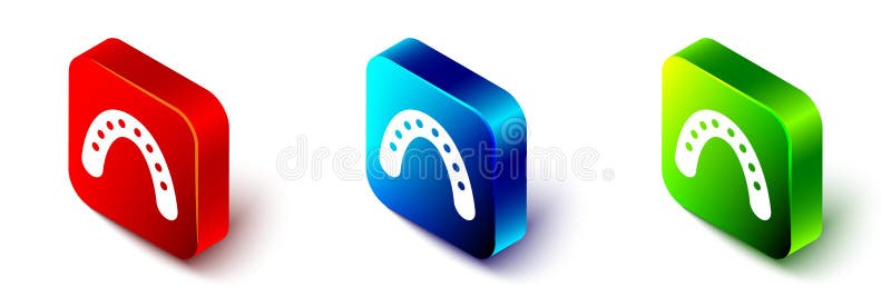 Isometric Mouth Guard Boxer Icon Isolated on White Background. Red ...