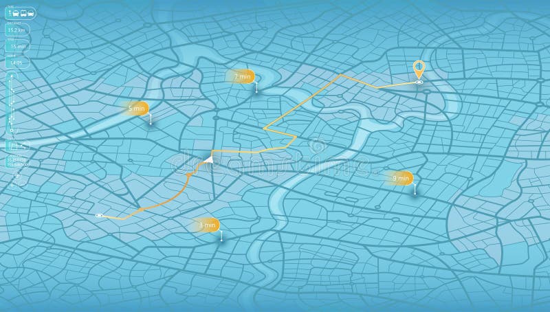 Isometric Navigate Mapping Technology for Distance Data, Path Turns ...