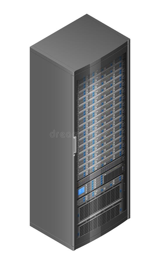 Server stock vector. Illustration of electronics, computer - 33343949