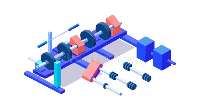 Isometric Office Desk for Creative Work, Art & Design Workspace, Vector ...