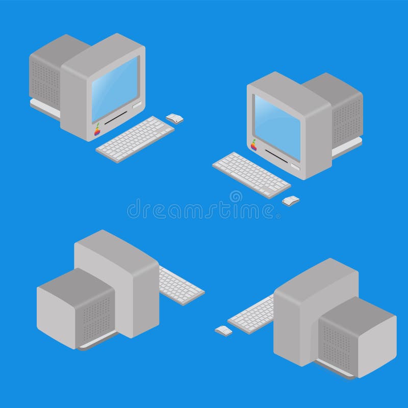 Isometric Old Computer Stock Illustrations – 2,159 Isometric Old ...