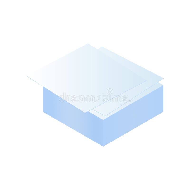 Isometric Paper Notes stock vector. Illustration of sheet - 223919967