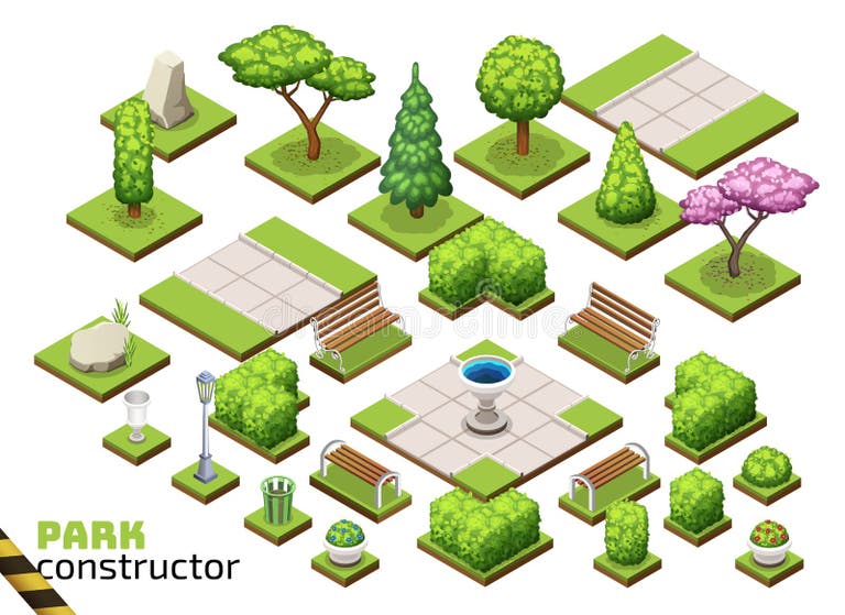 Isometric Park Stock Illustrations – 23,454 Isometric Park Stock ...