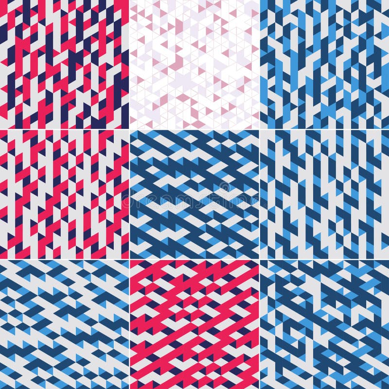 Isometric Pattern Covers with a Modern Design and Cool Colorful ...