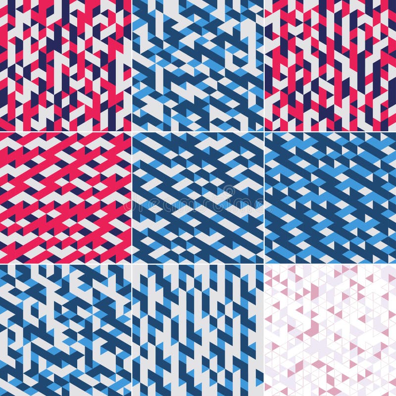 Isometric Pattern Covers with a Modern Design and Cool Colorful ...
