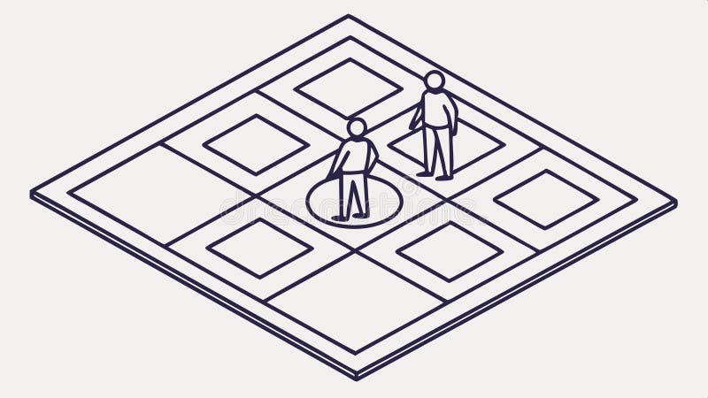 Isometric People in Square Community and Group Symbol for Unity Vector ...