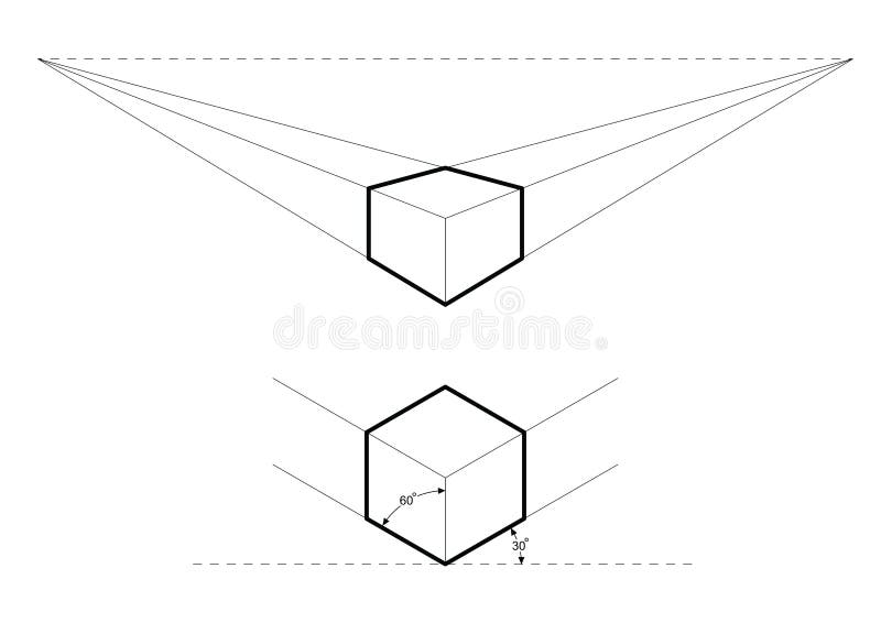 Isometric and Perspective Drawings Vector Stock Vector - Illustration ...