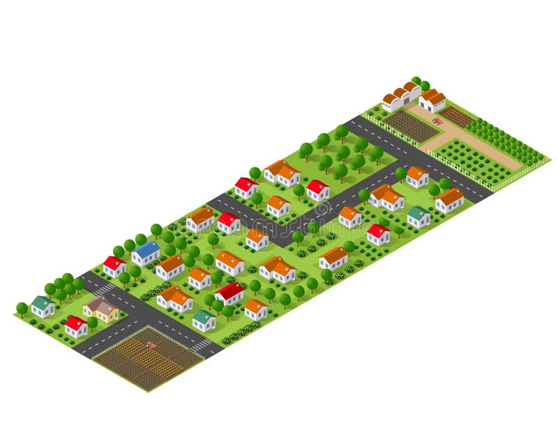 Map Perspective Farm Stock Illustrations – 28 Map Perspective Farm ...