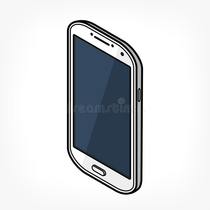 Isometric phone icon stock vector. Illustration of multimedia - 38323968