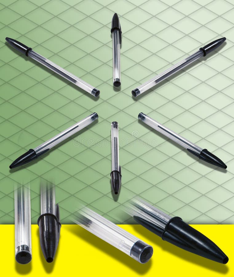 ISOMETRIC PHOTOGRAPH of a Ballpoint Pen Stock Image - Image of macro ...