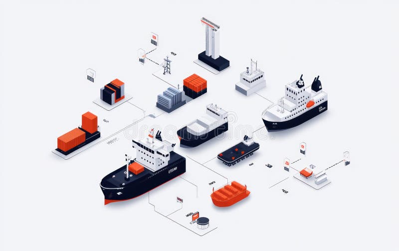 Isometric Containers Stock Illustrations – 1,458 Isometric Containers ...