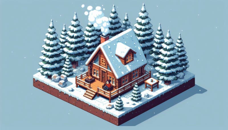 Pixel Winter Isometric Stock Illustrations – 118 Pixel Winter Isometric ...