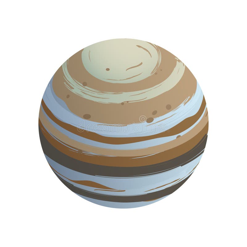 Isometric Planet Vector Illustration Stock Vector - Illustration of ...