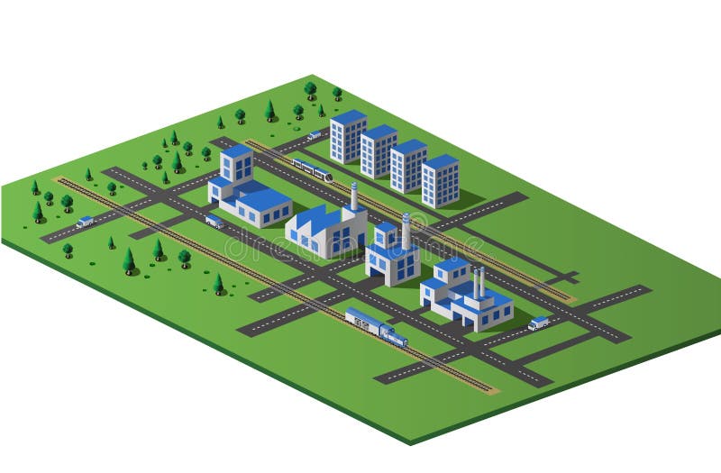 Vector Isometric Filling Station Stock Vector - Illustration of shop ...