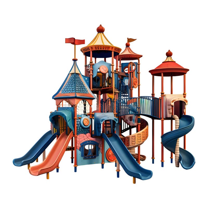 Isometric Play Area of Kids on Transparent Background - Ai Generated ...
