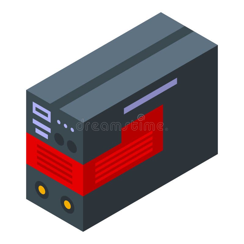 Isometric Power Supply Unit Illustration Stock Vector - Illustration of ...