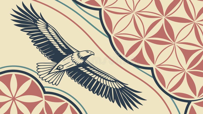 Isometric Powerful Eagle, Abstract Geometric Patterns, Vector Design ...