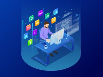 Computer Programming Background Stock Illustrations – 91,032 Computer ...