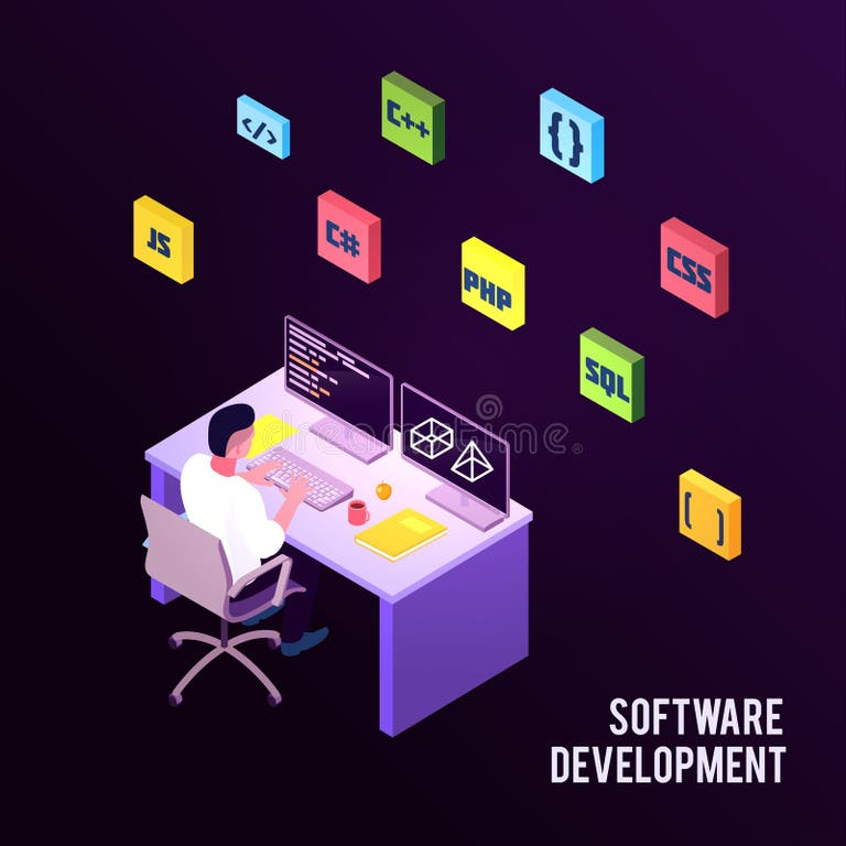Programmers Composition Stock Illustrations – 86 Programmers ...