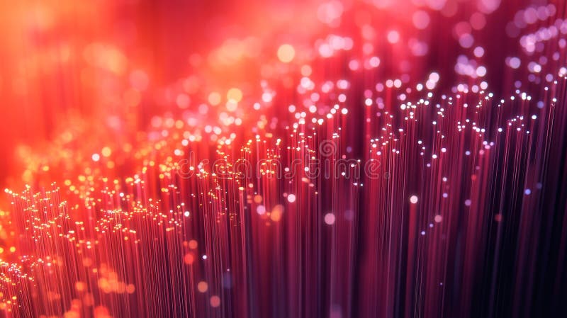 Isometric Projection of Digital Data Network with Vibrant Colors and ...