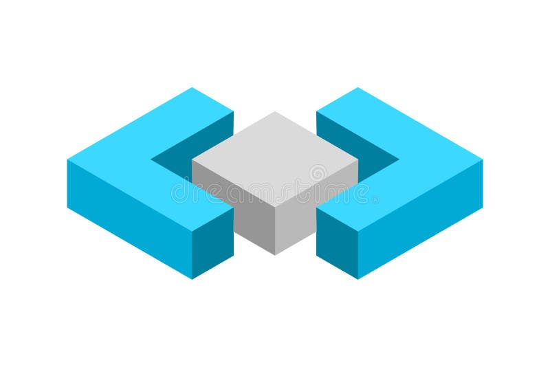 Angle Brackets 3D Icon. Cubical Programming Symbol. Not Equal, less ...