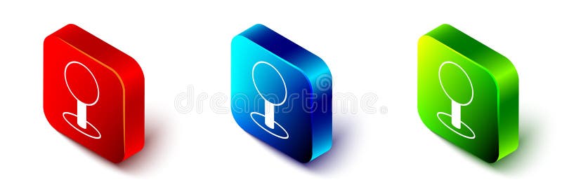 Isometric Push Pin Icon Isolated on White Background. Thumbtacks Sign ...